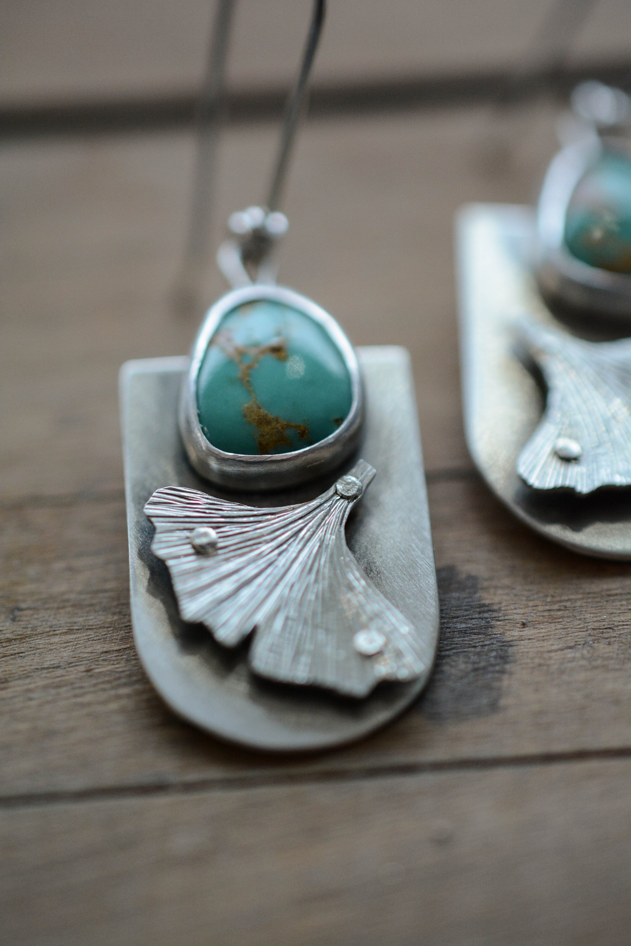 Ginkgo Cold Connection Earrings - IHANA